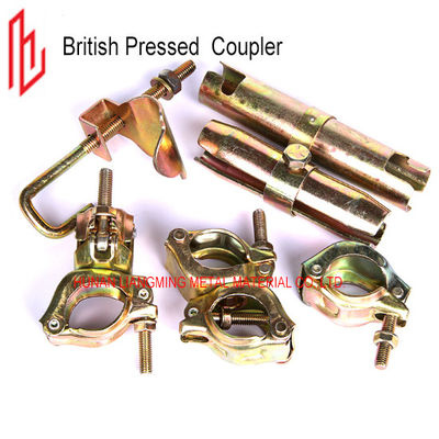 Q235 Electro Galvanized Scaffolding Double Couplers British Pressed ...